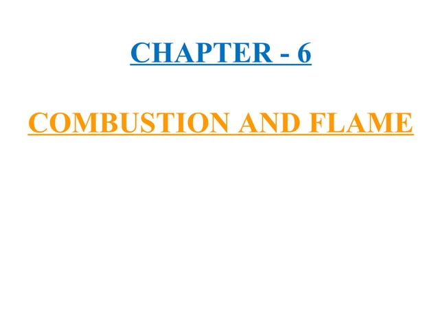 combustion and flame | PPT