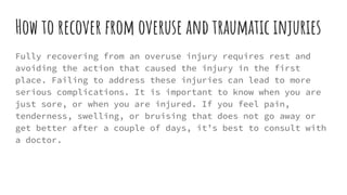 6 common overuse injuries in sports | PPT