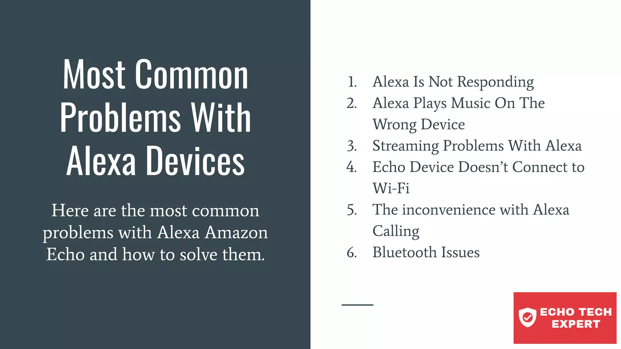 6 Common Problems With Alexa – And How to Fix | PPT