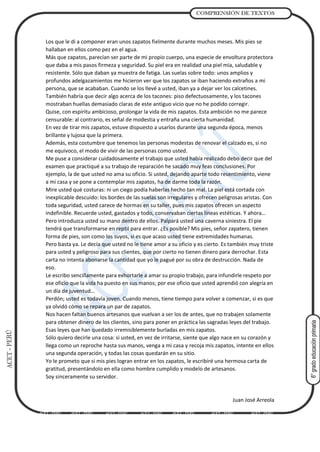 CUADERNO DE TRABAJO PARA COMPRENDER LA LECTURA DE FORMA AMENA | PDF