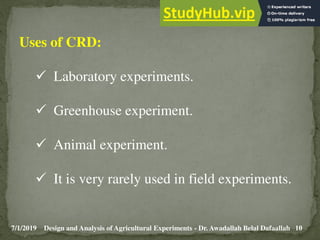 6 Completely Randomized Design (CRD) | PDF
