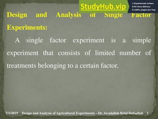 6 Completely Randomized Design (CRD) | PDF