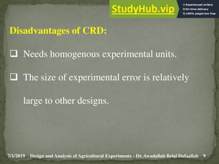 6 Completely Randomized Design (CRD) | PDF