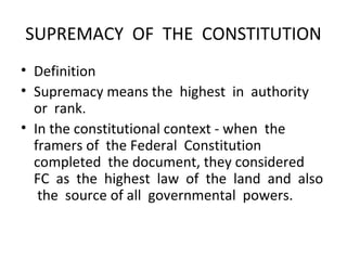 6 constitutional supremacy v parliamentary (1) | PPT