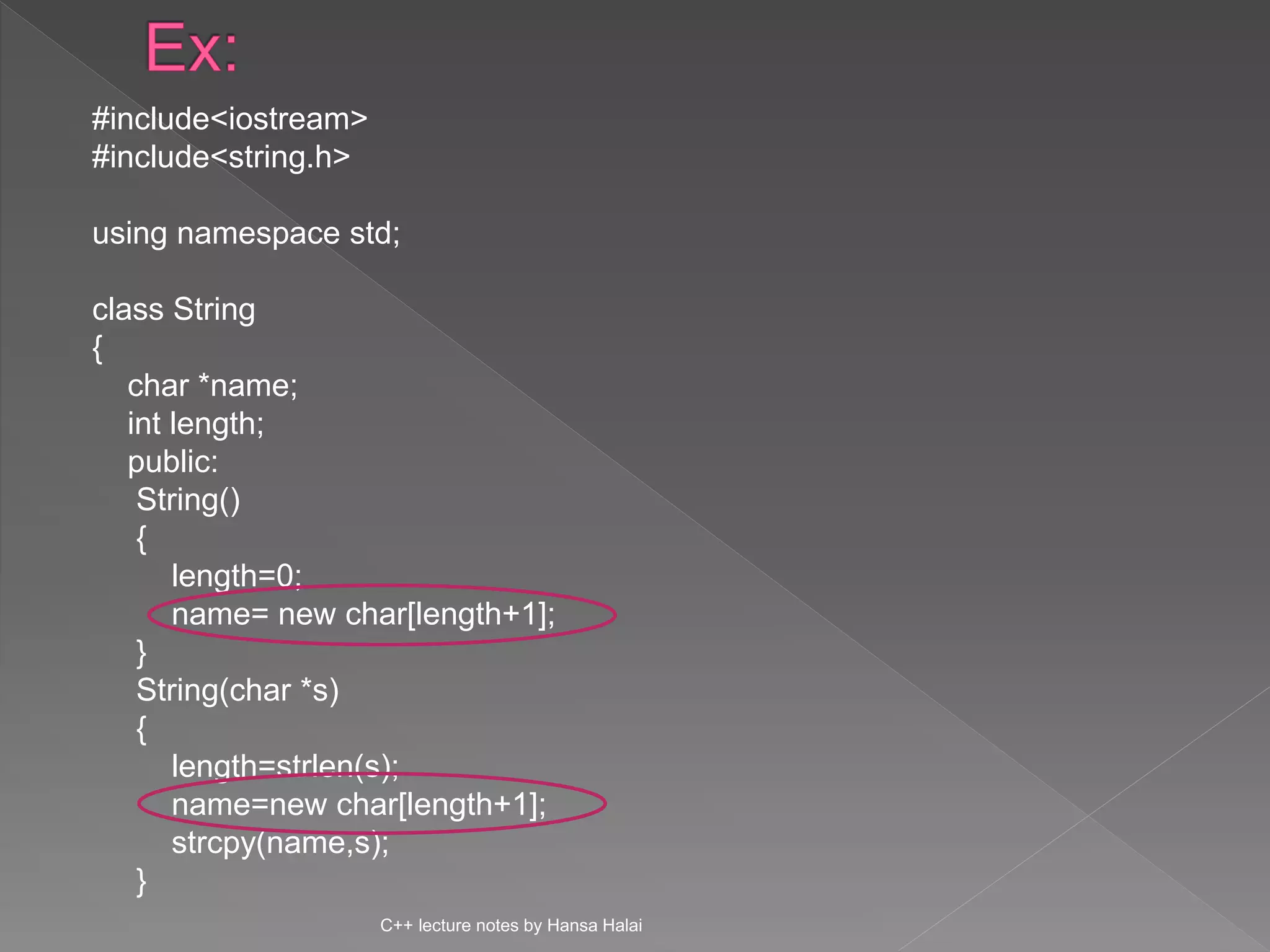constructors and destructors in c++ | PPTX