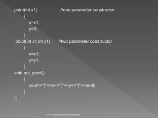 constructors and destructors in c++ | PPTX