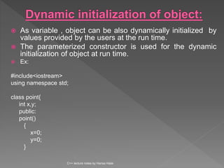 constructors and destructors in c++ | PPTX