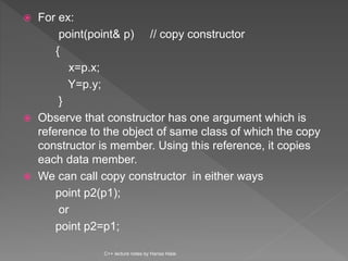 constructors and destructors in c++ | PPTX