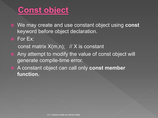 constructors and destructors in c++ | PPTX