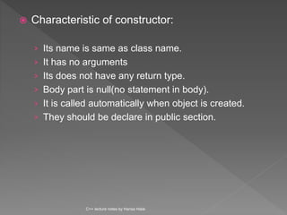 constructors and destructors in c++ | PPTX