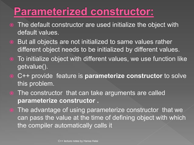 constructors and destructors in c++ | PPTX