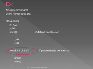 constructors and destructors in c++ | PPTX
