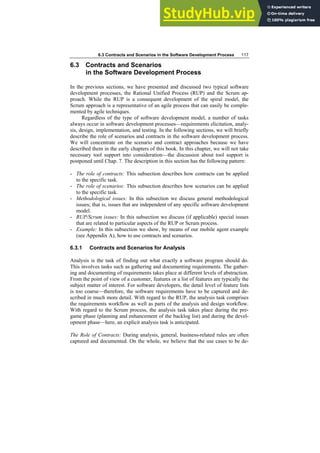 6 Contracts And Scenarios In The Software Development Process | PDF