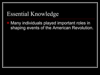 6c people and events of rev war | PPT