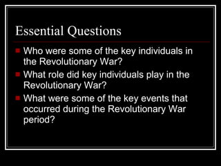 6c people and events of rev war | PPT
