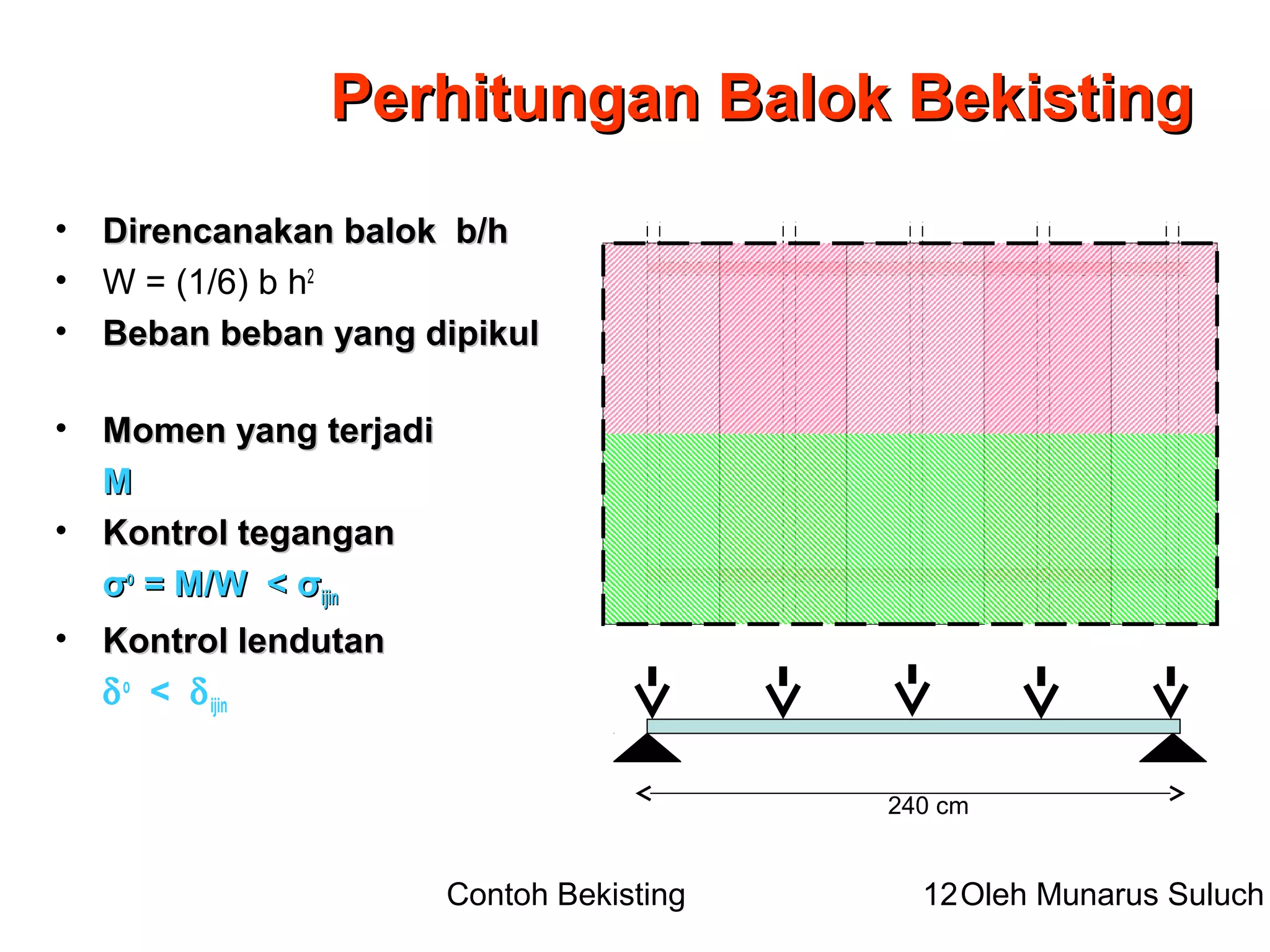 perhitungan bekisting | PPT