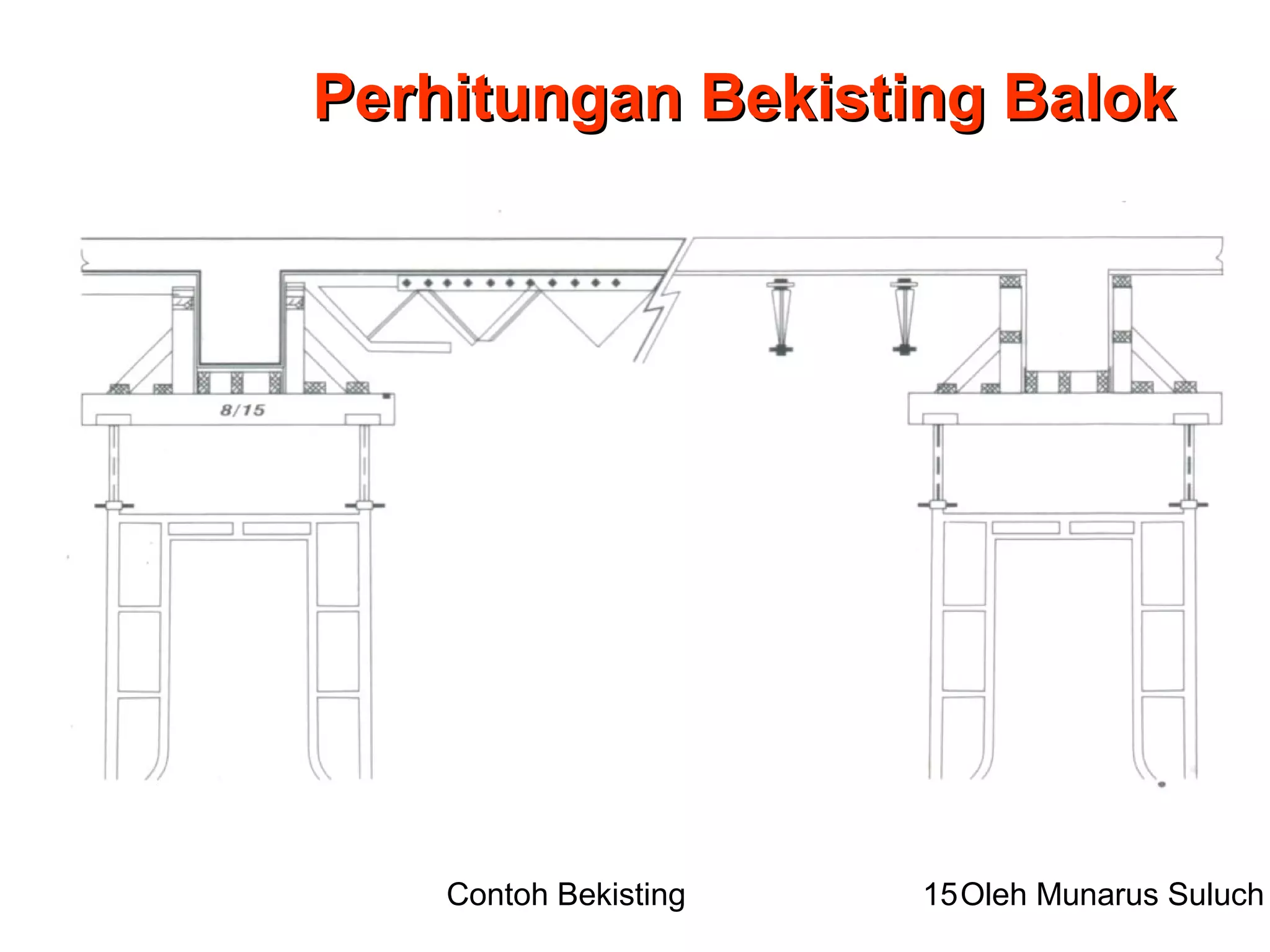 perhitungan bekisting | PPT
