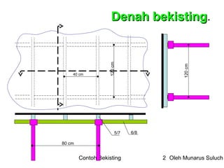 perhitungan bekisting | PPT