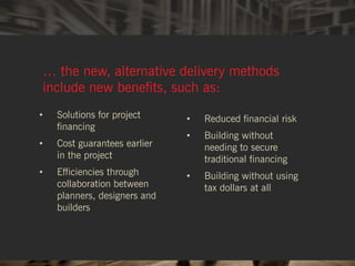 6 Alternative Construction Project Delivery Methods | PDF