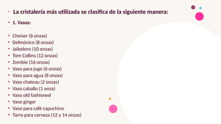 6) CRISTALERIA Y TIPOS DE SERVICIO.pptx