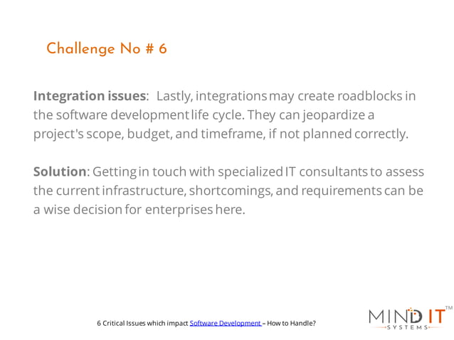 6 Critical Issues which Impact Software Development | PDF | Web ...