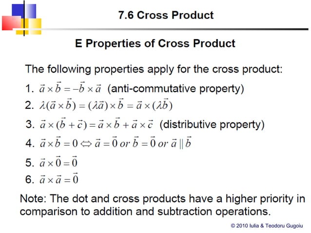 6 cross product | PPS