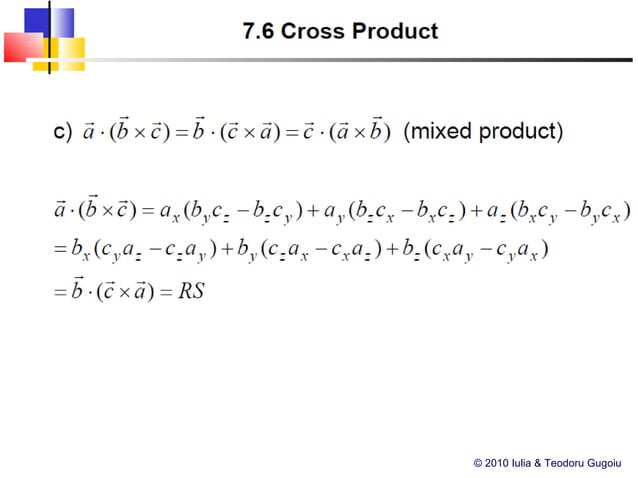 6 cross product | PPS