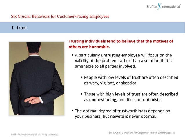 6 Crucial Behaviors For Customer Facing Employees | PPSX | Business ...