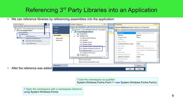 (6) c sharp introduction_advanced_features_part_i | ODP | Programming Languages | Computing
