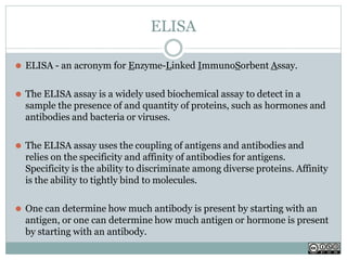 6d. Enzyme-Linked ImmunoSorbant Assay (ELISA)-PowerPoint.pptx ...