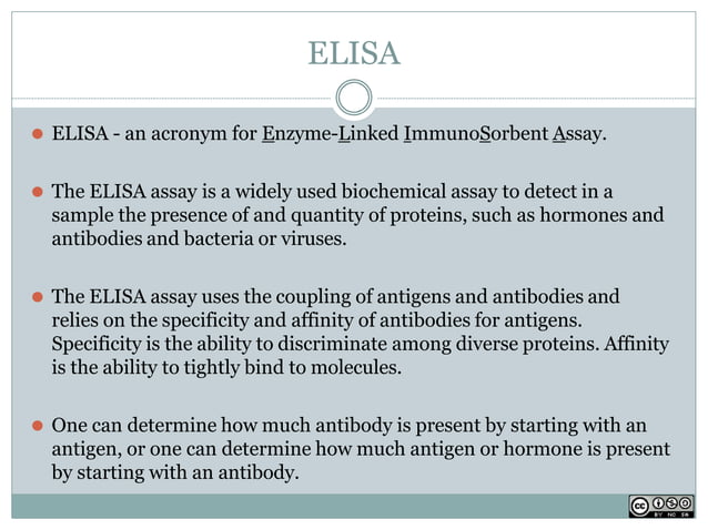 6d. Enzyme-Linked ImmunoSorbant Assay (ELISA)-PowerPoint.pptx | Chemistry | Science