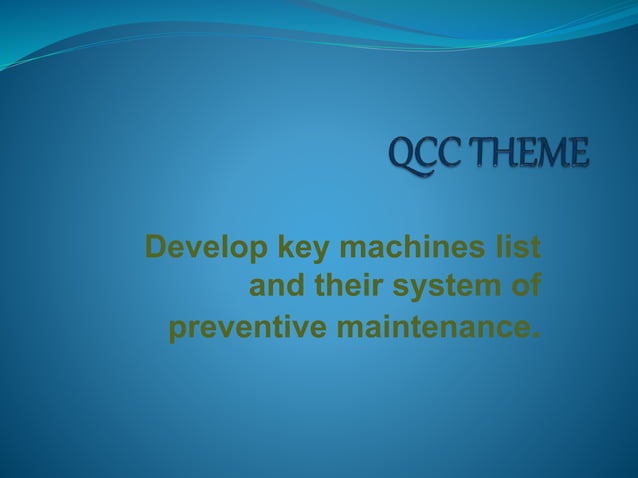 QCC Presentation | PPTX | Home Appliances | Home & Garden