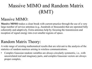 Massive MIMO and Random Matrix | PPTX