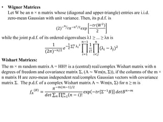 Massive MIMO and Random Matrix | PPTX