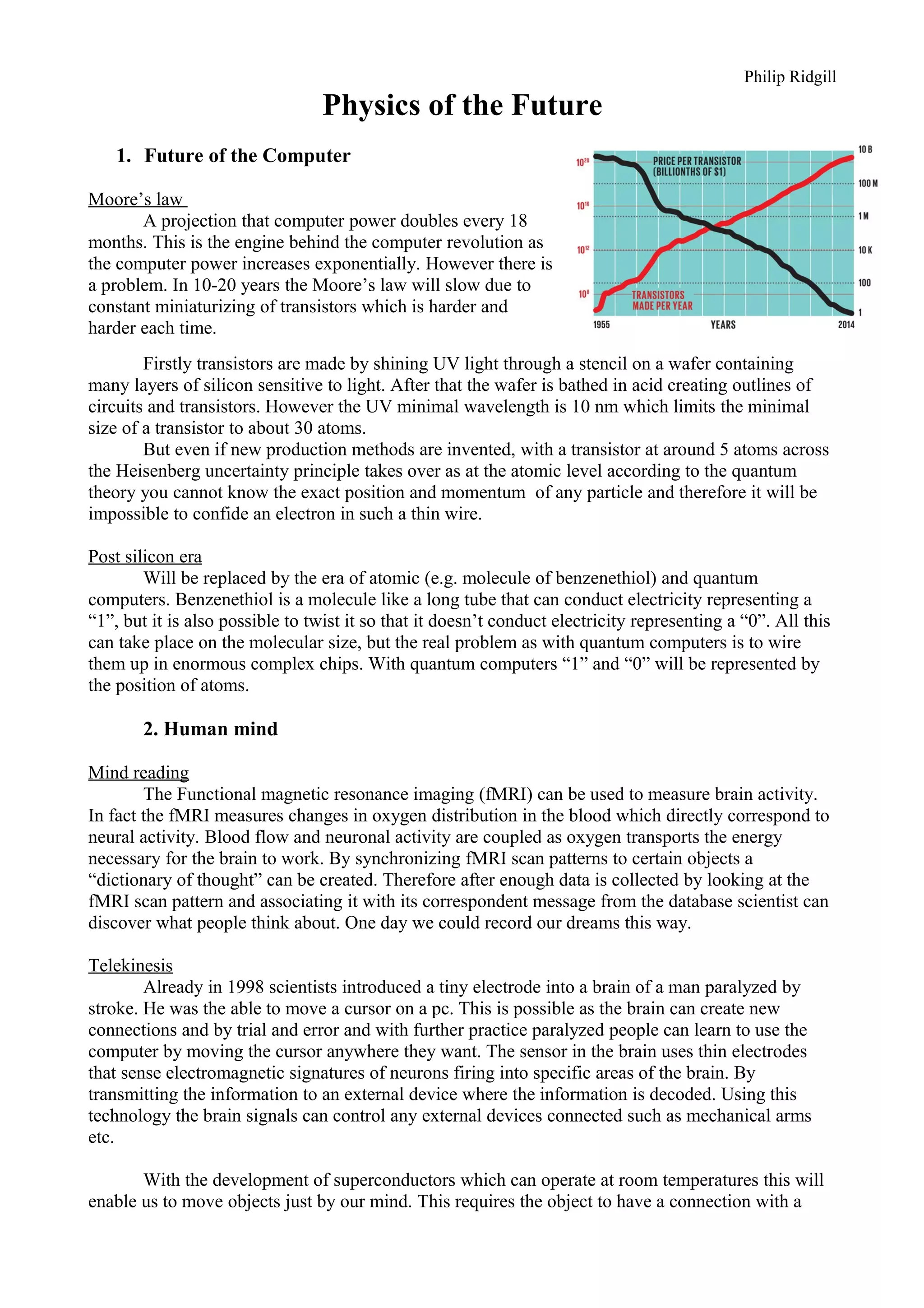Physics of the Future | DOC