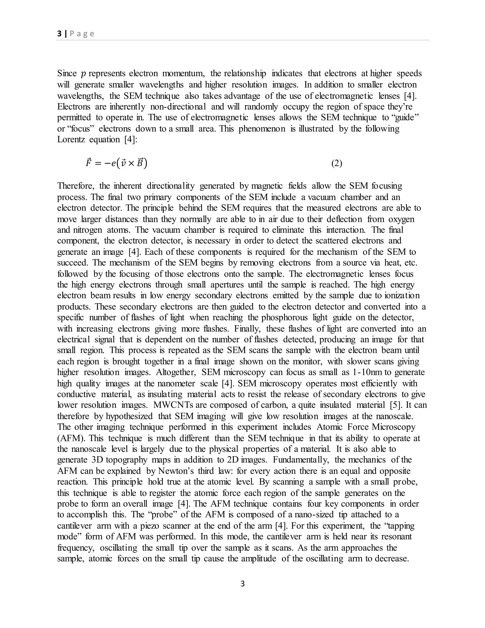Examples of Various Imaging Techniques- SEM, AFM, TEM and Fluorescence ...