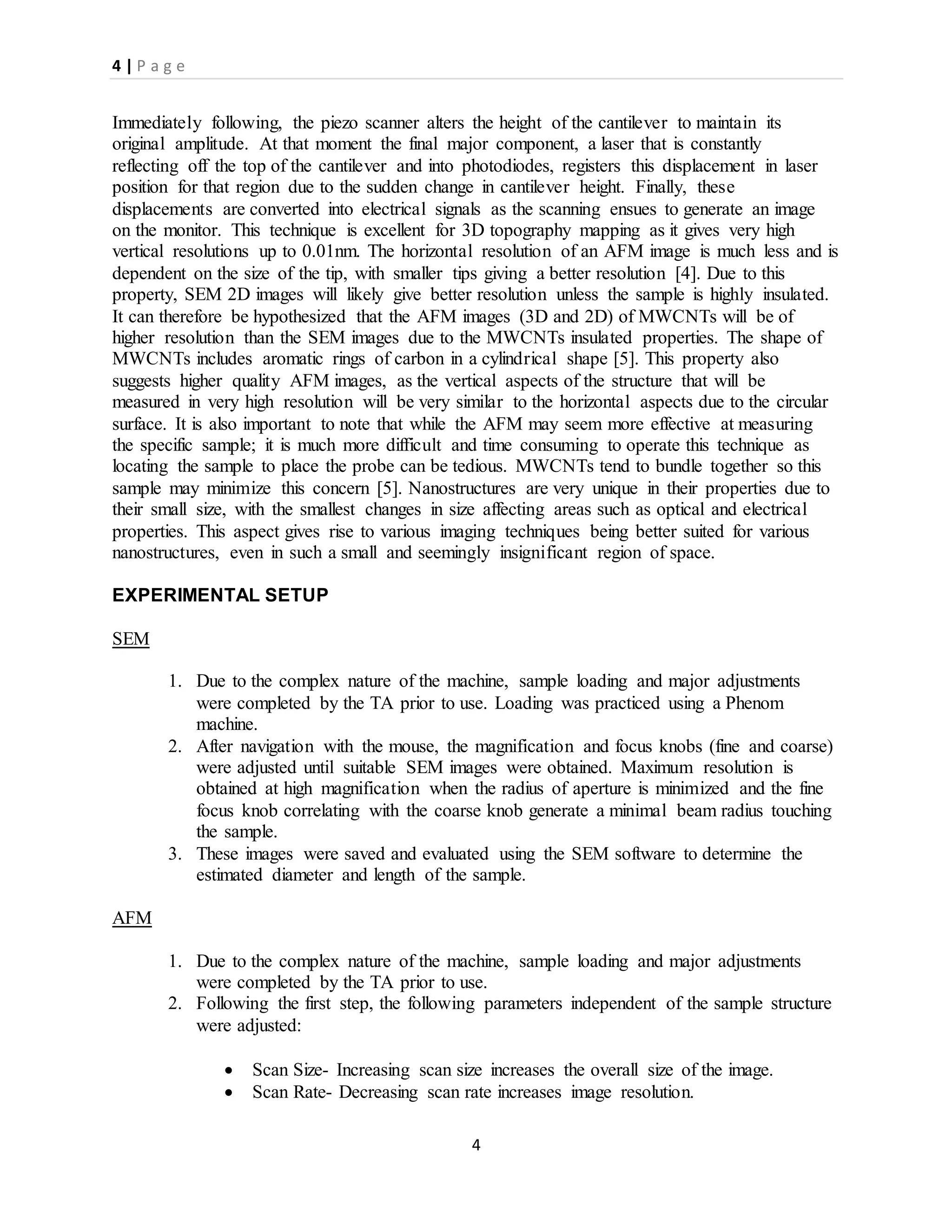 Examples of Various Imaging Techniques- SEM, AFM, TEM and Fluorescence ...