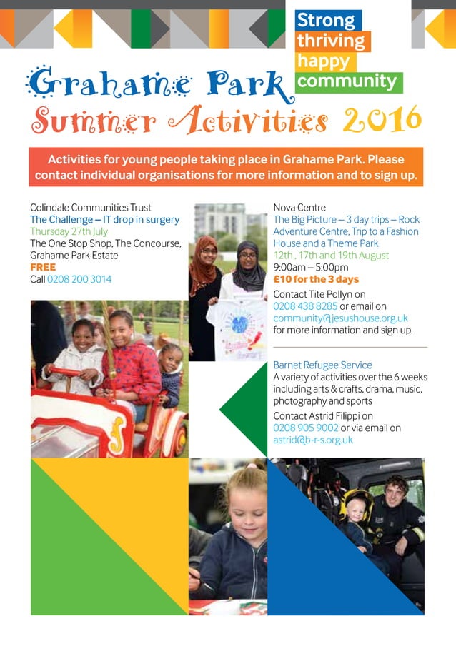 30046 Grahame Park Summer Activities Leaflet v2 | PDF | Birds | Pets