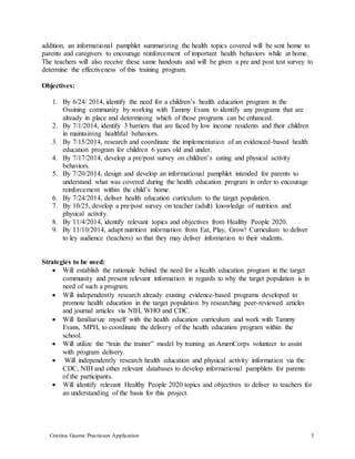 Cristina Guerra_Practicum Application | PDF