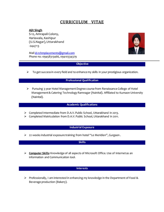 Ajit singh cv | PDF