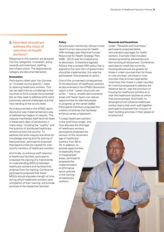 Devolution of Healthcare Services Kenya_Conference Report | PDF
