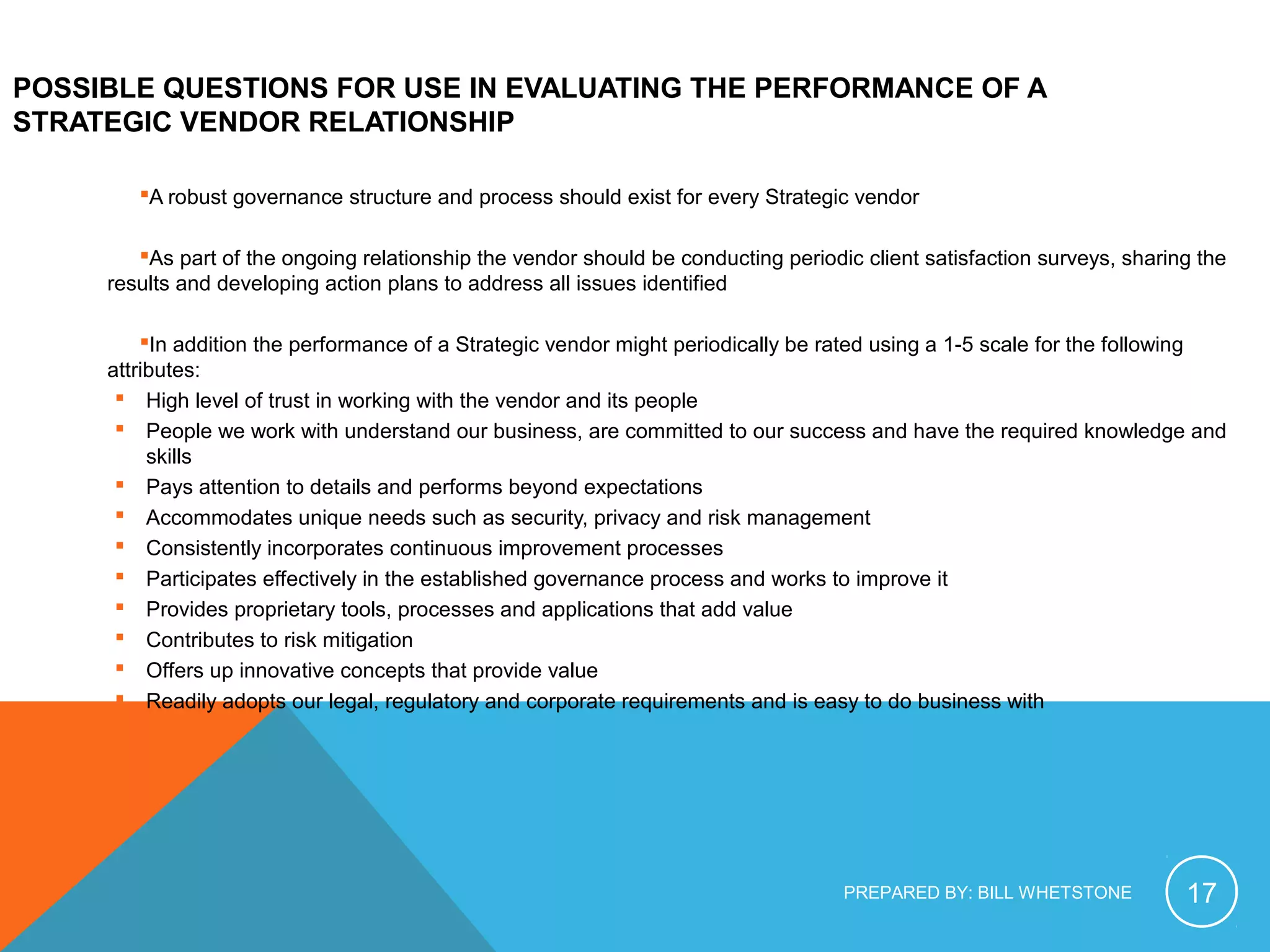 IT Strategic Vendor Management | PPT