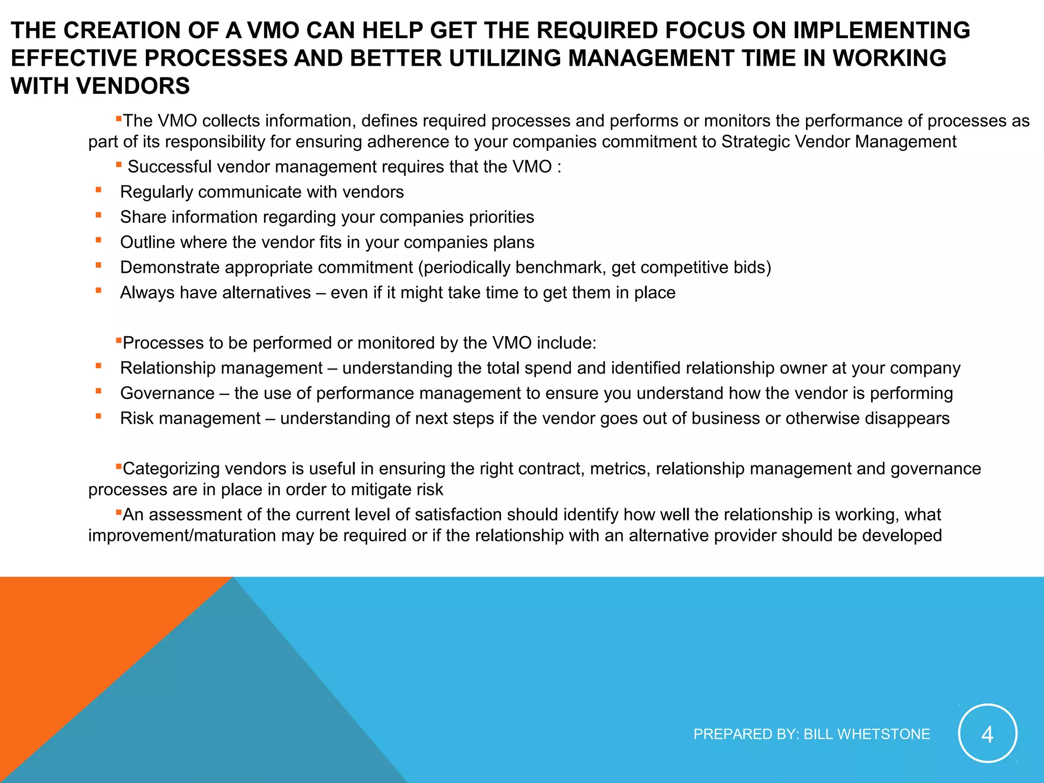 IT Strategic Vendor Management | PPT