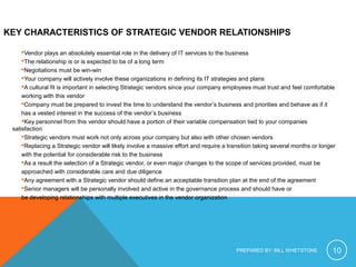 IT Strategic Vendor Management | PPT