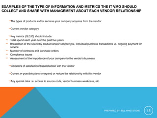 IT Strategic Vendor Management | PPT