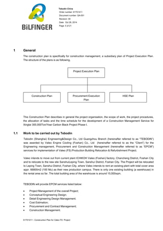 Attachement 3 61T01411 - Construction Execution Plan | PDF