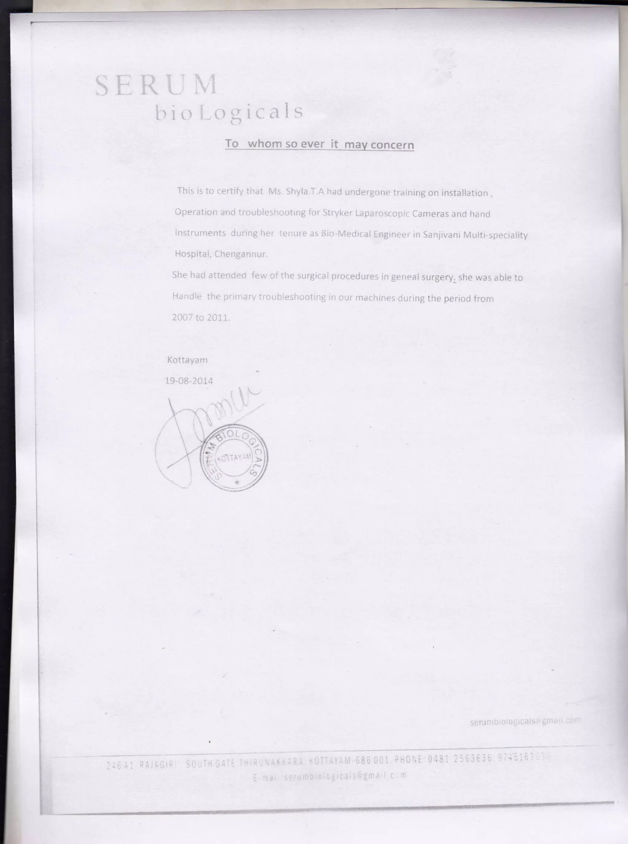 Training Certificates | PDF