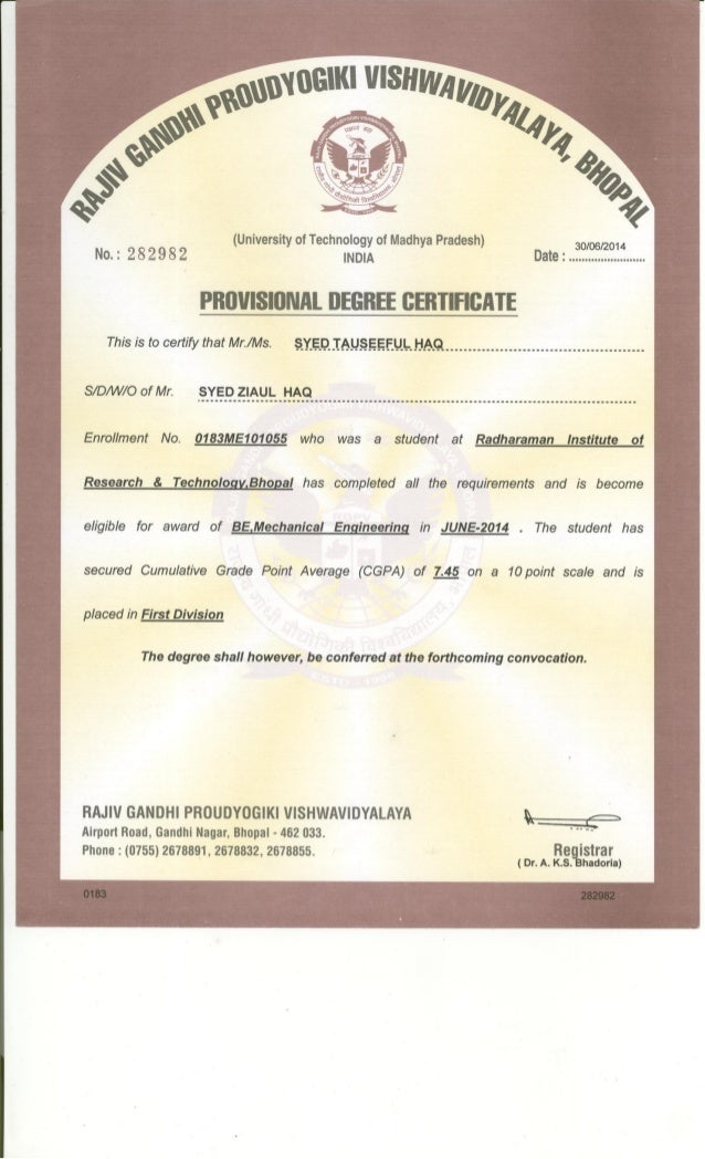 Provisional Degree provisional-degree