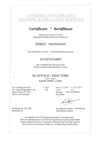 My Certificates | PDF