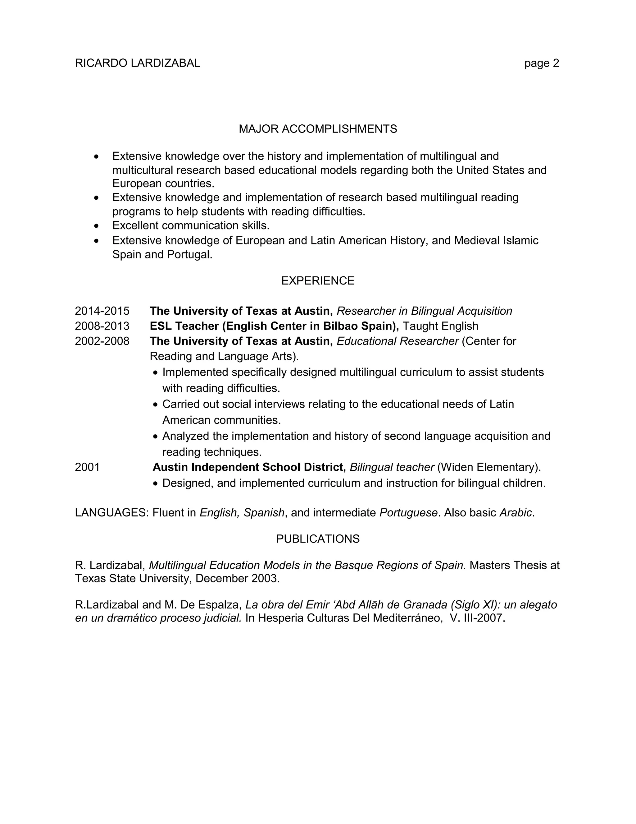 Ricardo Lardizabal_resume1 | DOC